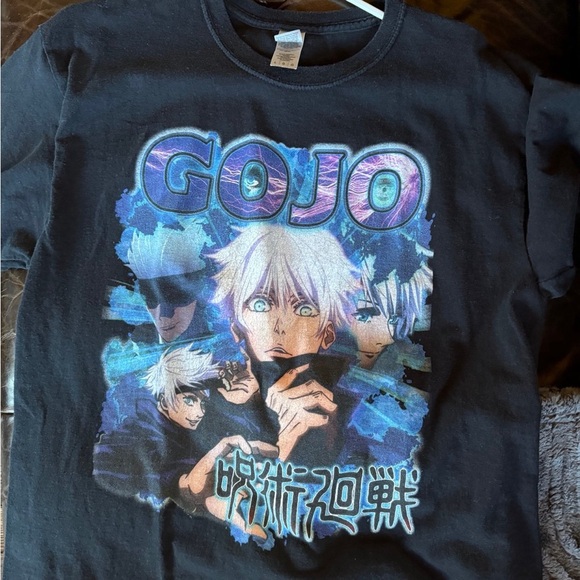 Gildan | Shirts | Gojo Satoru Jujutsu Kaisen Tshirt Graphic Tee | Poshmark